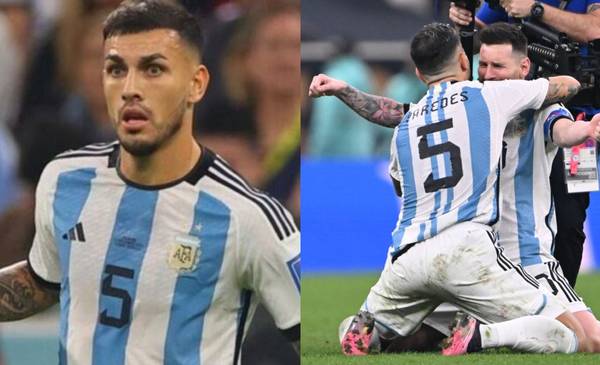 Paredes reveló lo que le dijo Messi en el primer abrazo tras ser ...