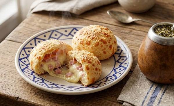 Receta de tostado de chipá relleno de jamón y queso: sin harina y ...