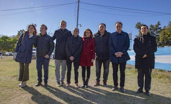 Galmarini y Katopodis inauguraron una nueva obra de agua potable en General Las Heras | El Destape