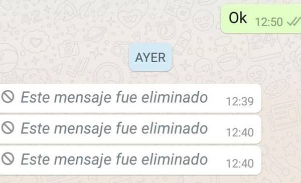 Cómo deshacer un mensaje eliminado en WhatsApp | El Destape