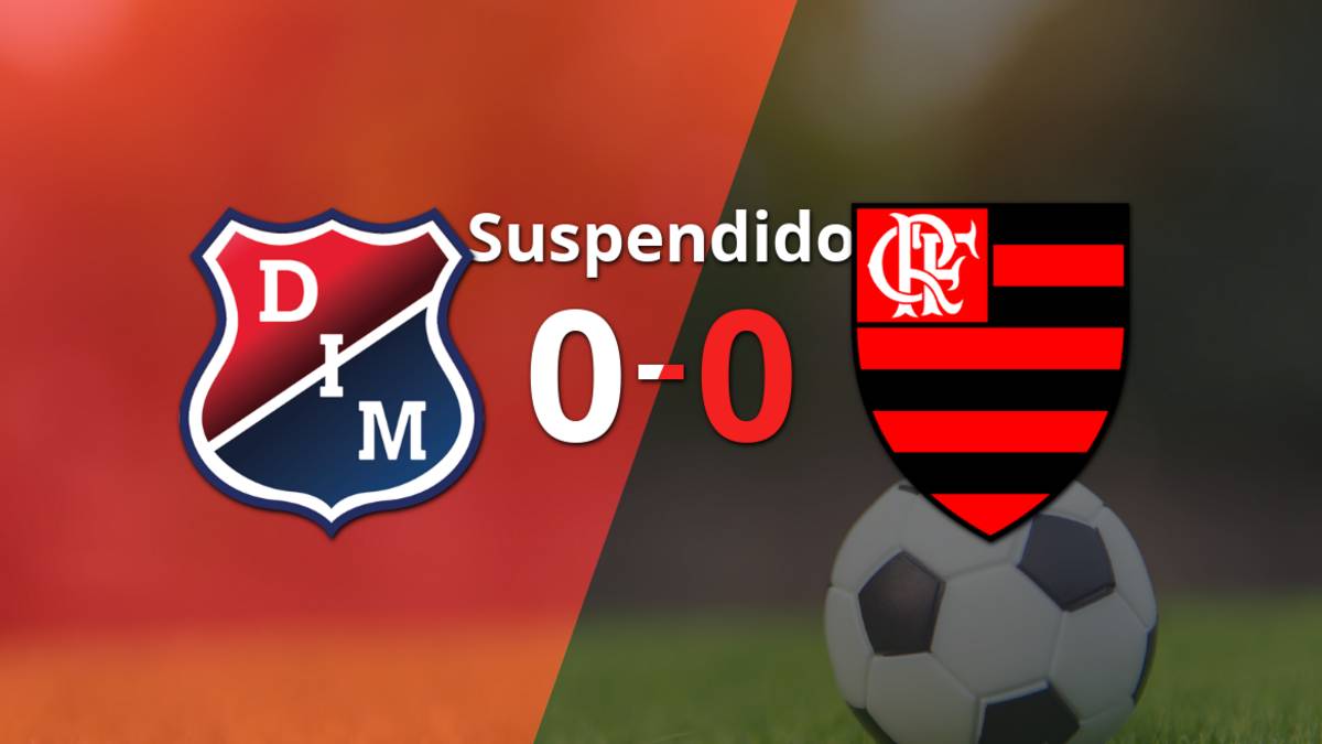 El partido entre Independiente Medellín y Flamengo ha sido suspendido ...