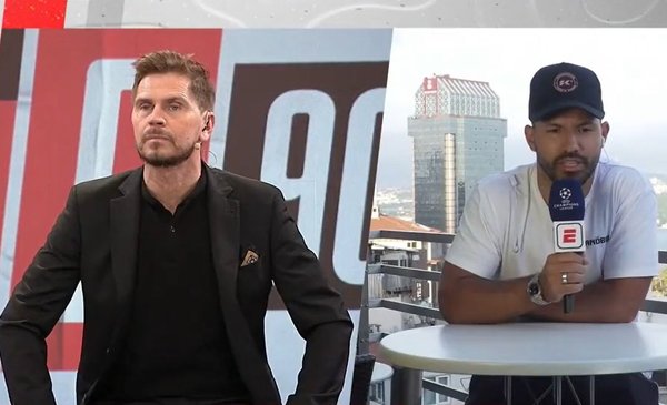 El Kun Agüero aniquiló al Pollo Vignolo en vivo en ESPN: El Kun Agüero aniquiló al Pollo Vignolo en vivo en ESPN:
