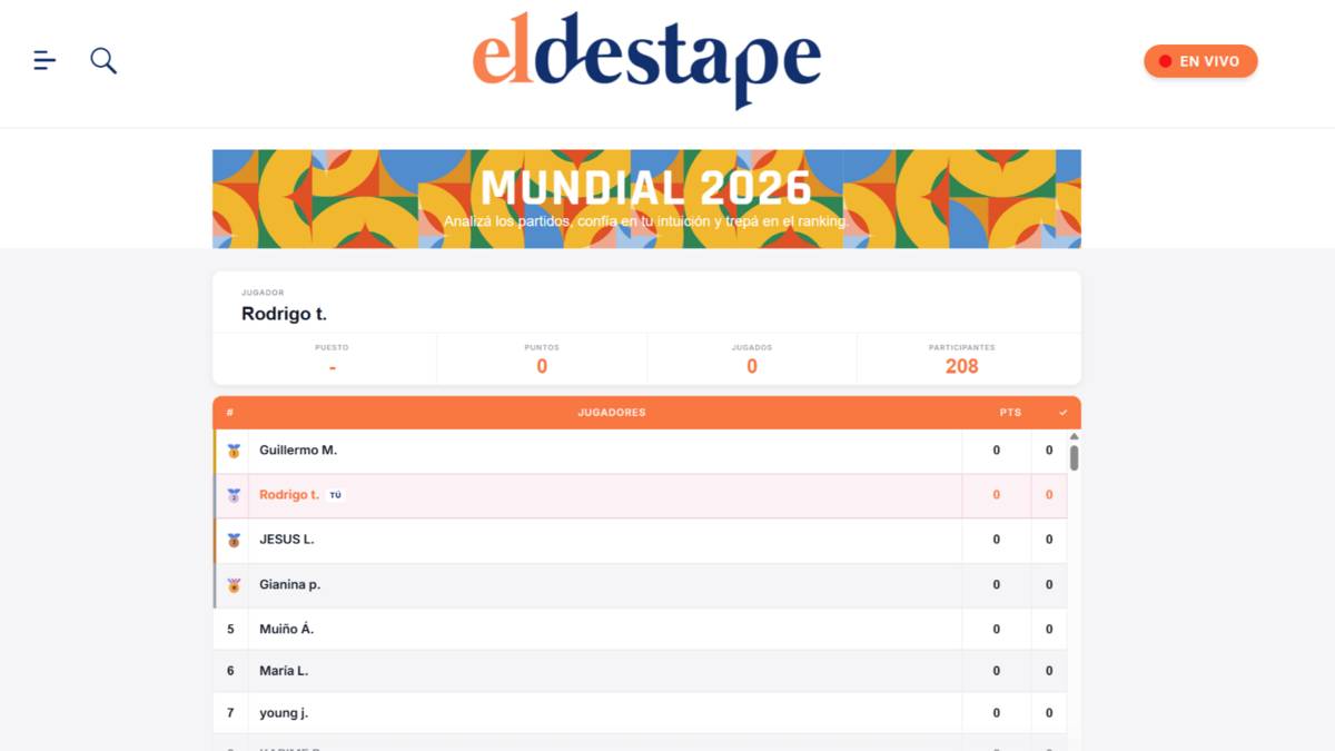 Cómo participar en el Prode de El Destape: guía paso a paso para jugar ...