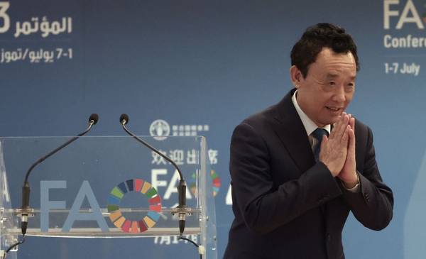 El chino Qu fue reelecto director de la FAO, el organismo de la ONU para la lucha contra el ...