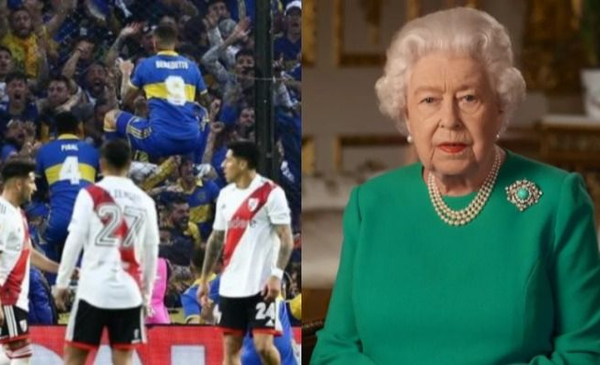 La cargada de Boca a River en el funeral de la reina Isabel II: "Yo te ...