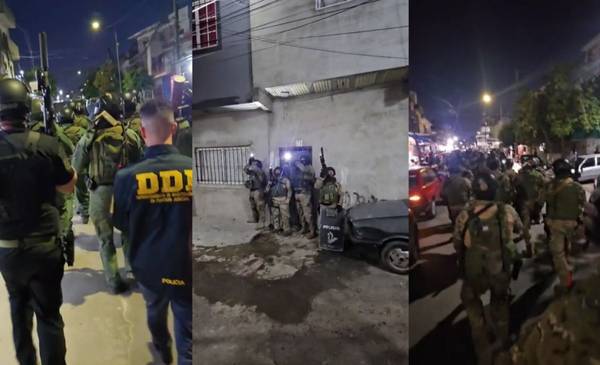 VIDEO: así fue el allanamiento del búnker de "Pequeño J", el narco que ideó el TRIPLE FEMICIDIO ...