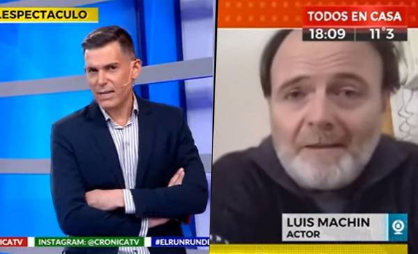 El actor Luis Machín enfureció en el aire y un periodista lo echó de la ...