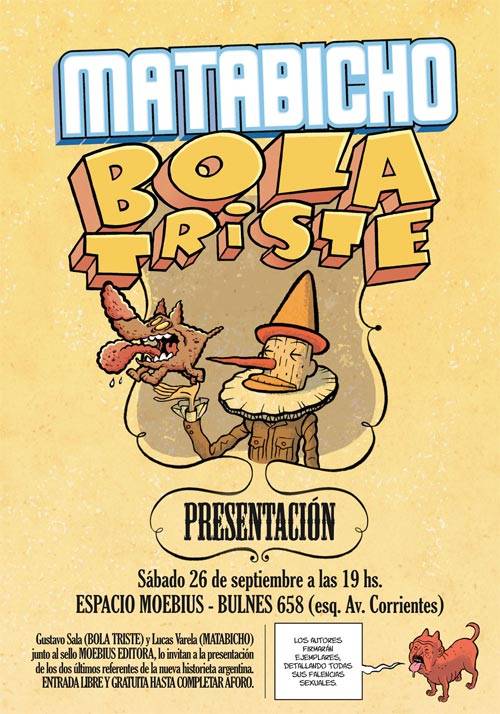 Presentación de Matabicho y Bola Triste | Comiqueando Online